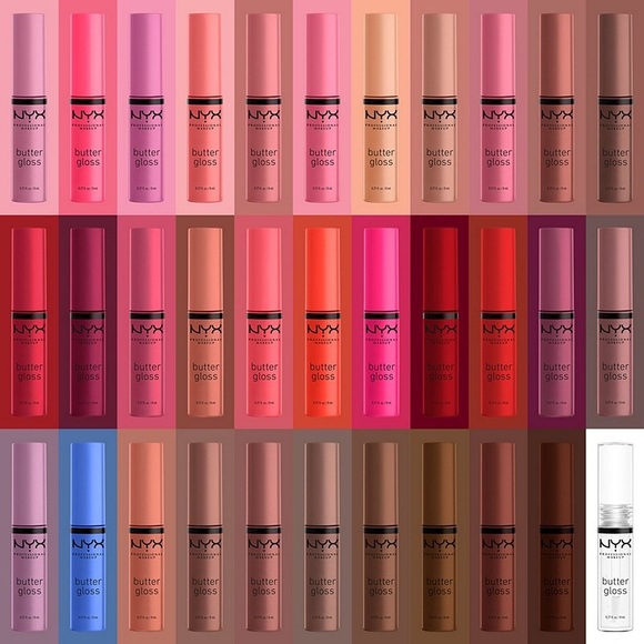 NYX | Makeup | 4 In Bundles New Nyx Butter Gloss Non Sticky Lip Gloss ...